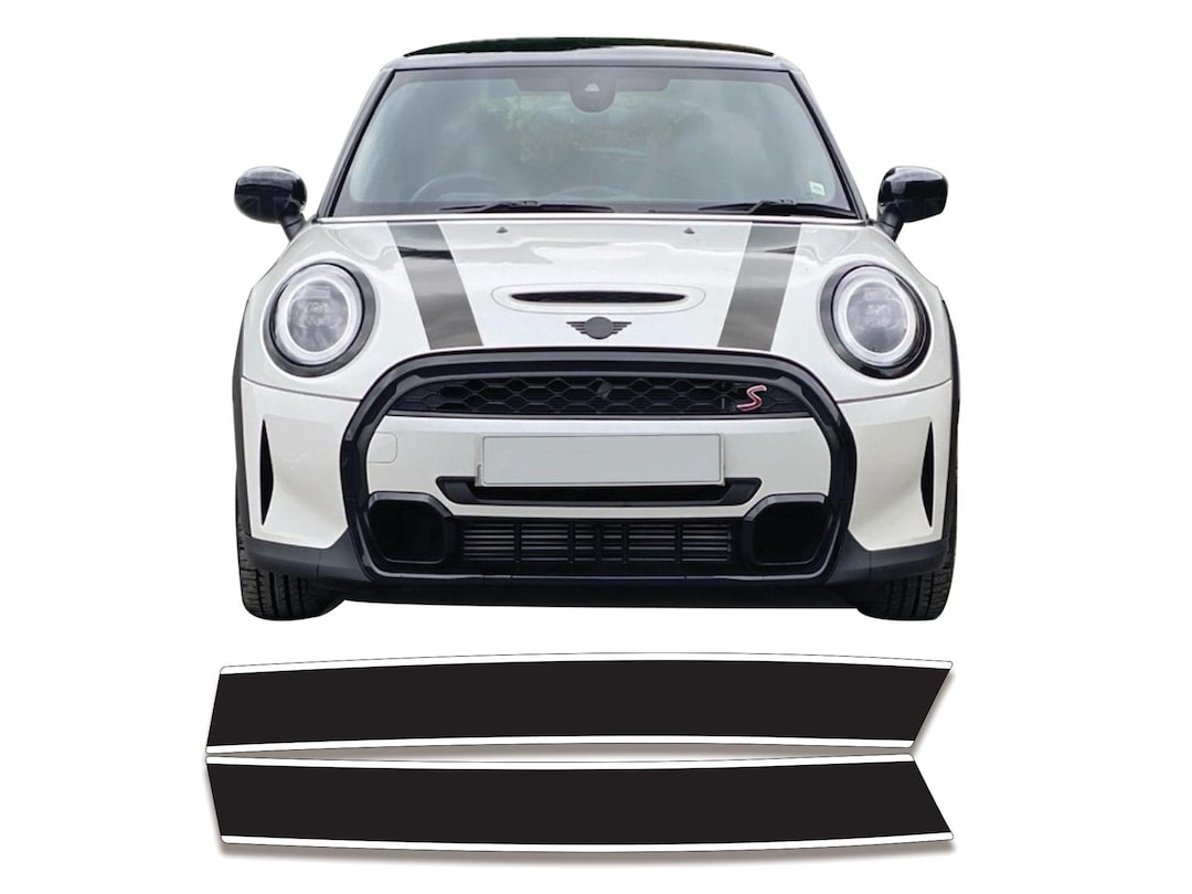 Two Colour Bonnet Stripes Kit Exact Factory OEM Fit Air Release Vinyl ...