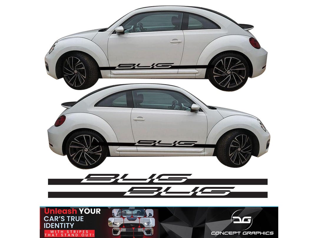 BUG Side Stripe Decal Kit Air Release Vinyl Fits Volkswagen Beetle - Etsy