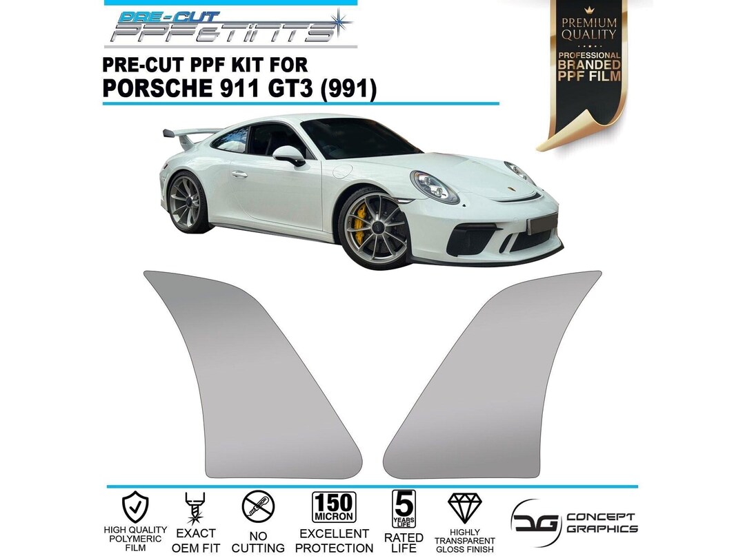 Rear Wheel Arch Stone Guard Pre-cut PPF Paint Protection Film Kit for ...