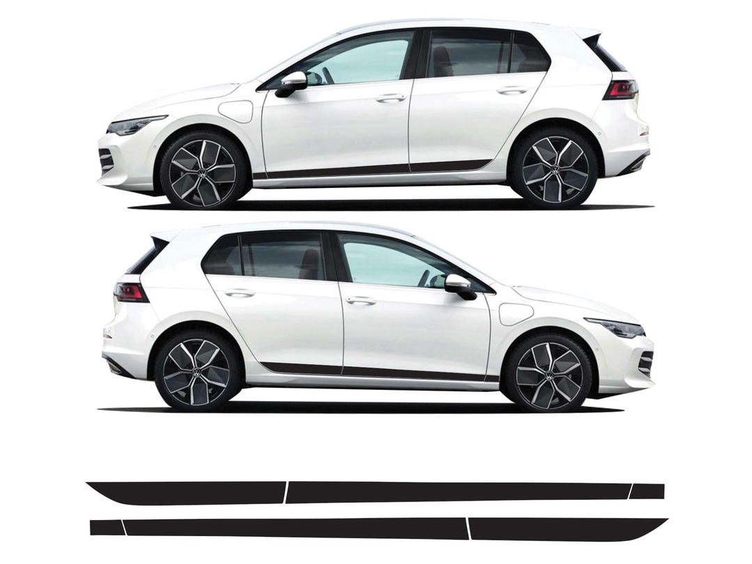 Lower Door Side Stripes Decal Kit Air Release Vinyl Fits Volkswagen ...
