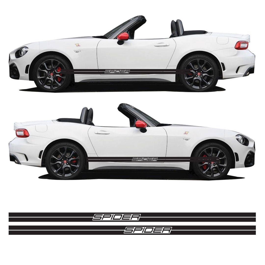 Spider Side Stripe Decal Kit Air Release Vinyl Fits Abarth 124 Spider ...