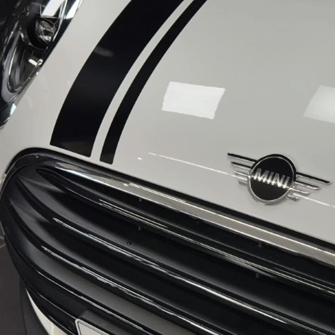 Bonnet Stripes Decal Sticker Kit Air Release Exact Fit Vinyl Fits Mini ...
