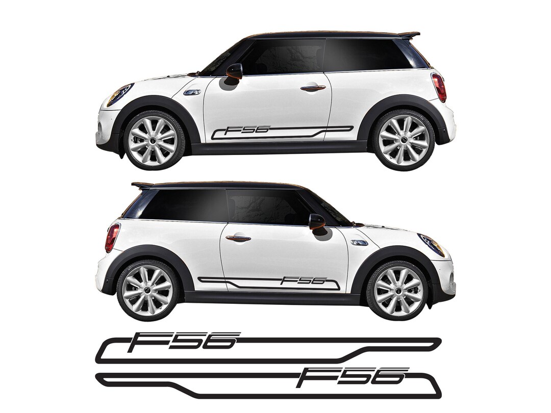 GP Style Side Stripe Vinyl Decal Sticker Graphics for F56 Mini Cooper S ...