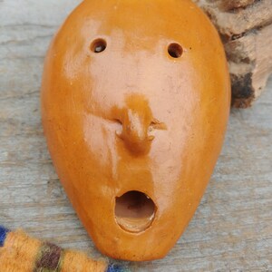 Vintage Peruvian Style Ocarina Clay Whistle // South American Folk Art ...
