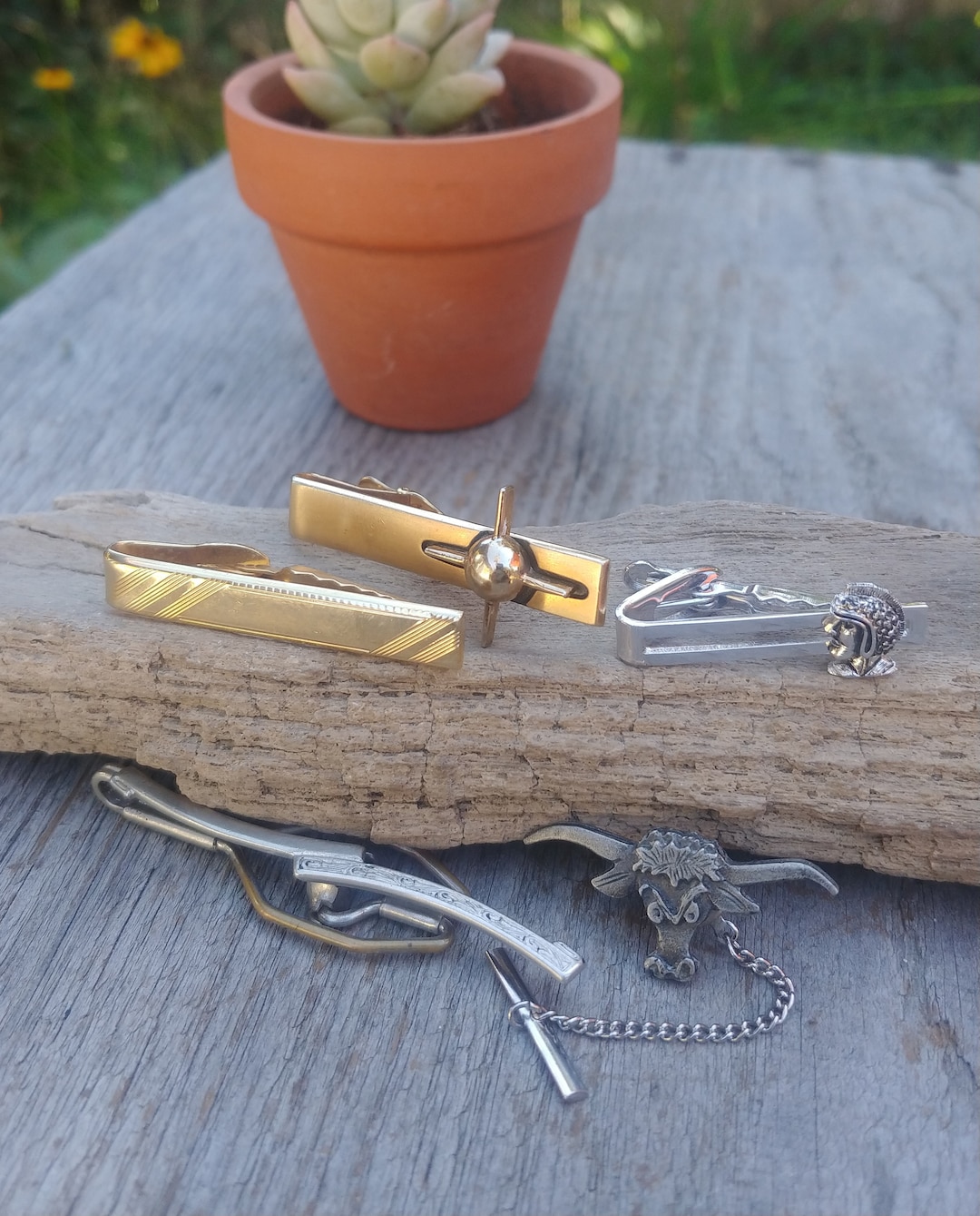 5 Vintage Tie Clips One for Each Day of the Work Week - Etsy