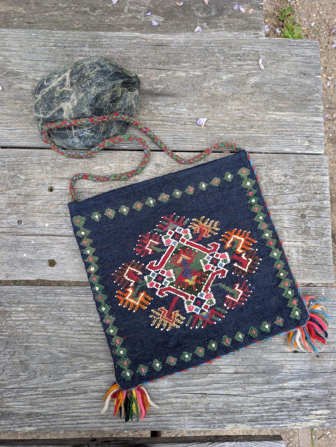 Vintage Tagari Woven Bag, Greek Tapestry Handbag Tote - Etsy