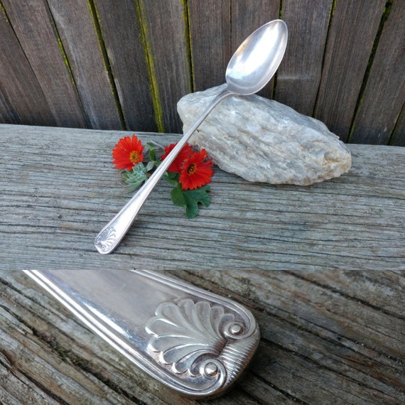 Vintage Sheffield EPNS Silver Plated Serving Spoon // | Etsy