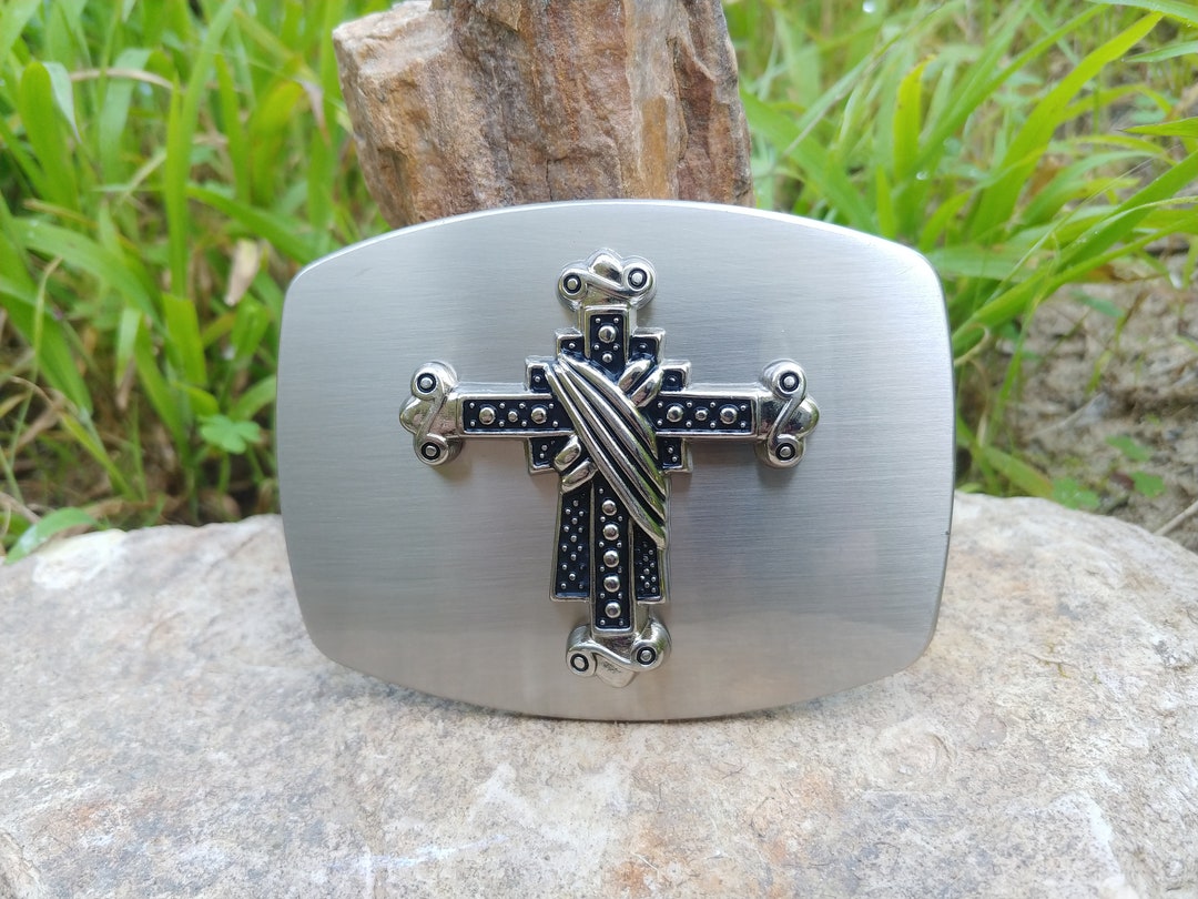 Vintage Heraldic Cross Belt Buckle - Etsy