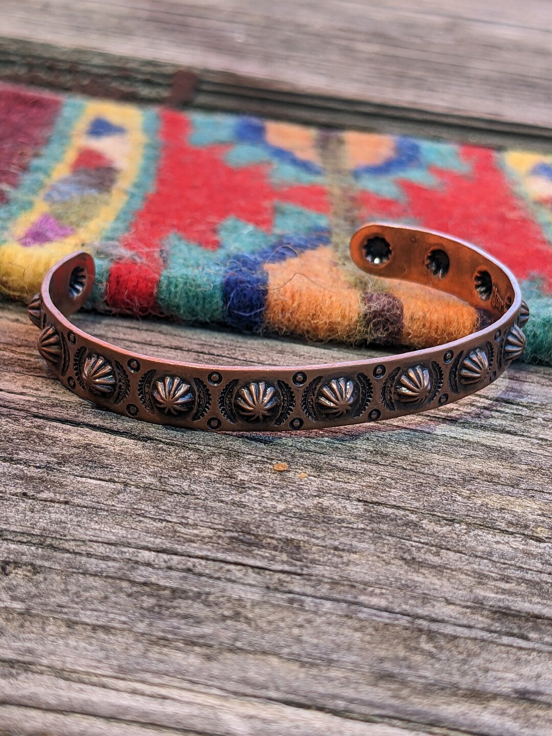 Vintage Bell Trading Post Copper Cuff Bracelet // 70's - Etsy