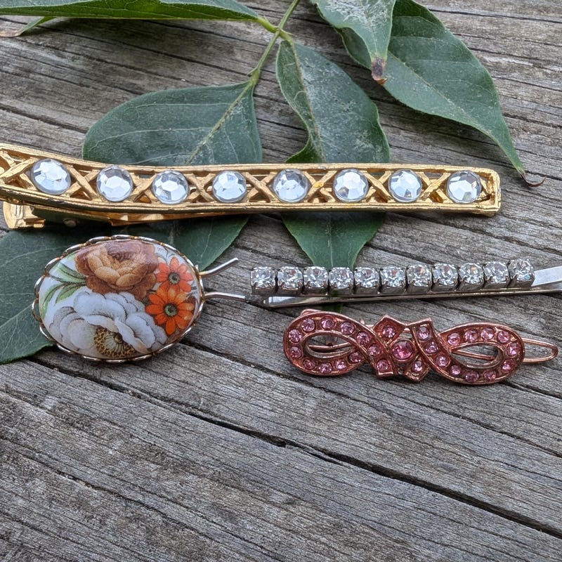 Vintage Hair Clips - Etsy