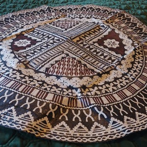 Vintage Tapa Leaf Mat // Masi Art Cloth - Etsy