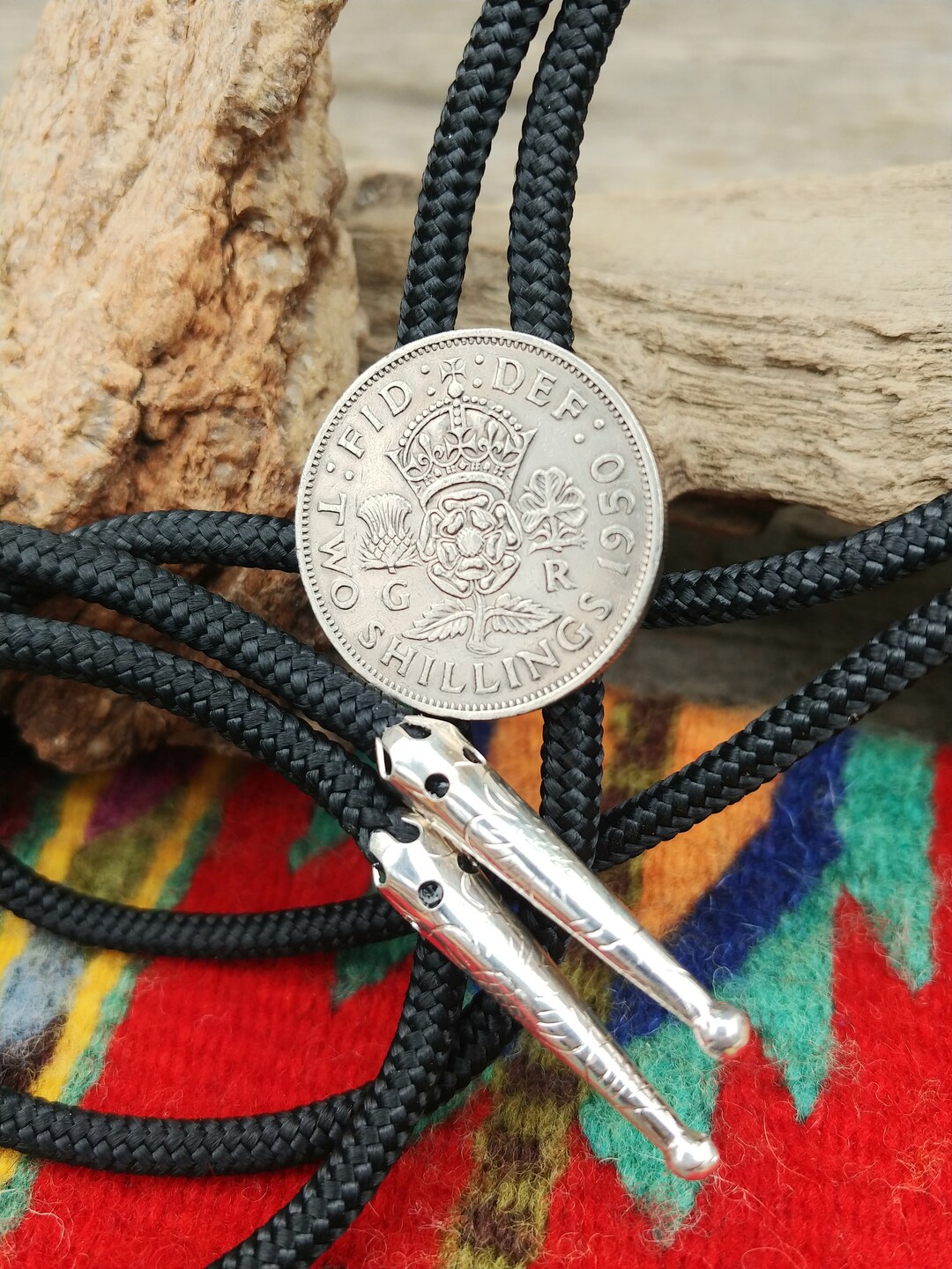 Handcrafted Two Shillings Bolo Tie, Collectible Coin Tie - Etsy