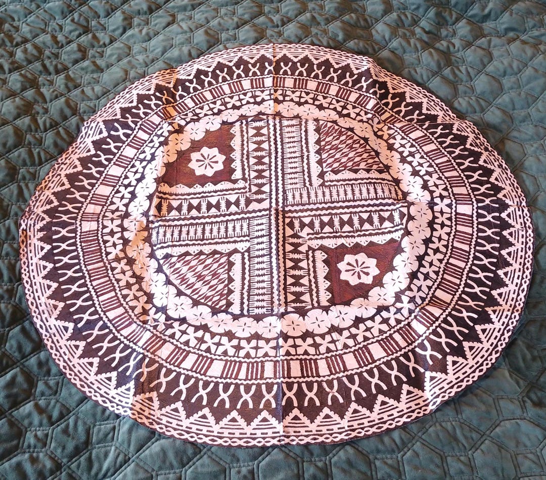 Vintage Tapa Leaf Mat // Masi Art Cloth - Etsy