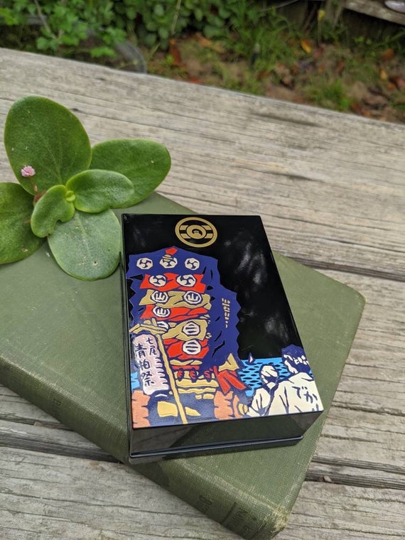 Vintage Japanese Business Card Holder Meishi Ire Box - Etsy