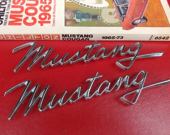 Vintage 1960's Ford Mustang Emblem Set - Etsy