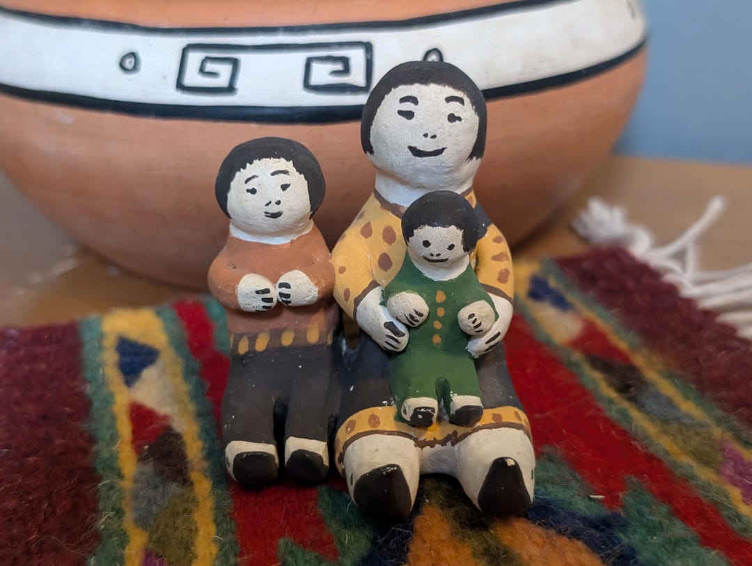 Vintage Pueblo Pottery Storyteller Figurine, Cochiti Native American ...