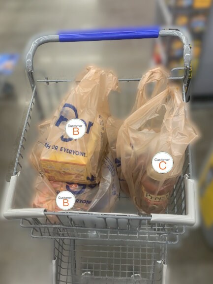 Instacart Shopper Stickers 120 Stickers Customer A B & C - Etsy