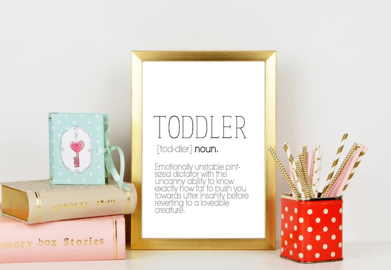 Toddler Definition / Funny Definition / Funny Nursery Decor / Nursery ...