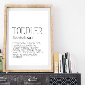 Toddler Definition / Funny Definition / Funny Nursery Decor / Nursery ...