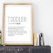 Toddler Definition / Funny Definition / Funny Nursery Decor / Nursery ...