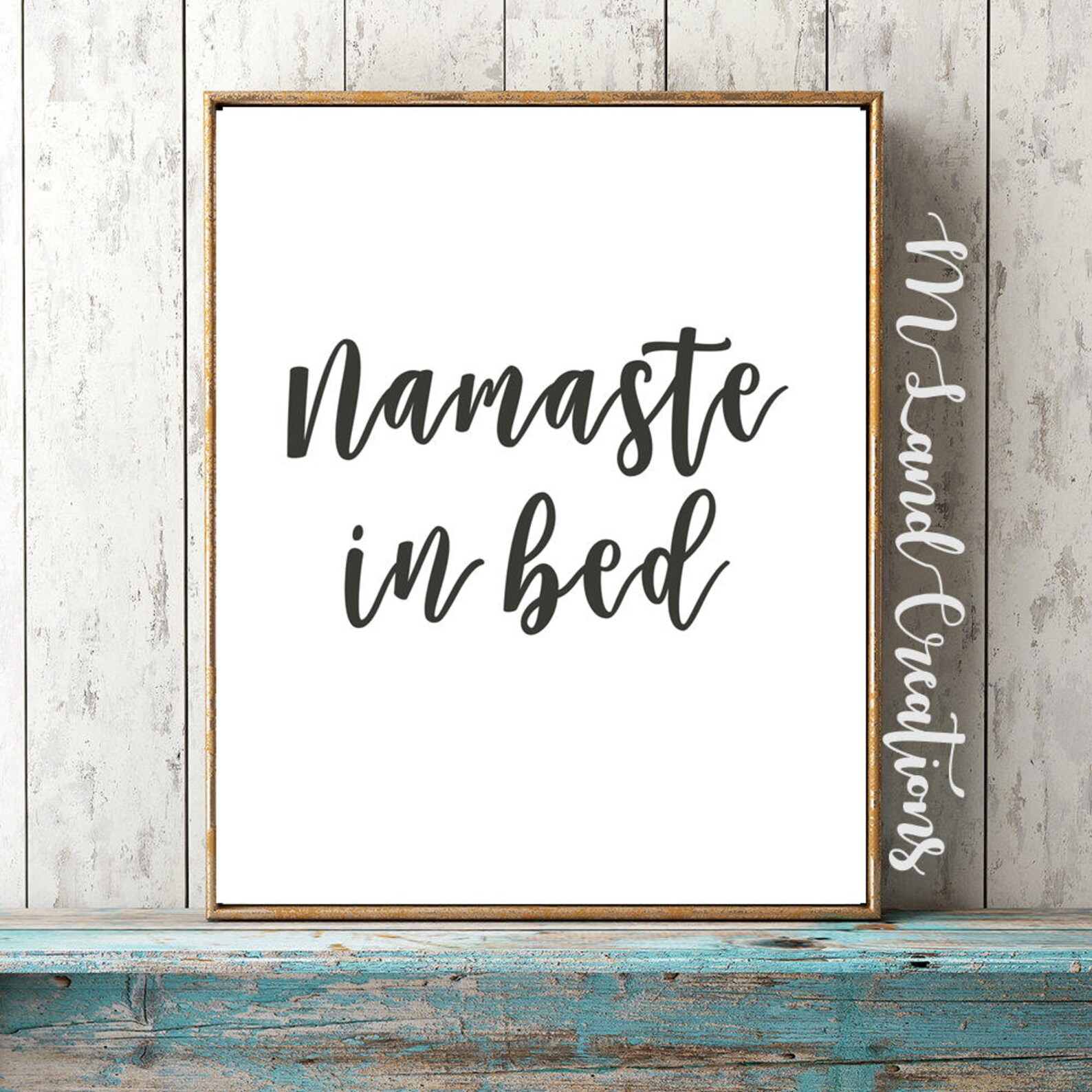 Housewarming Gift / Namaste' in Bed / Instant Download - Etsy