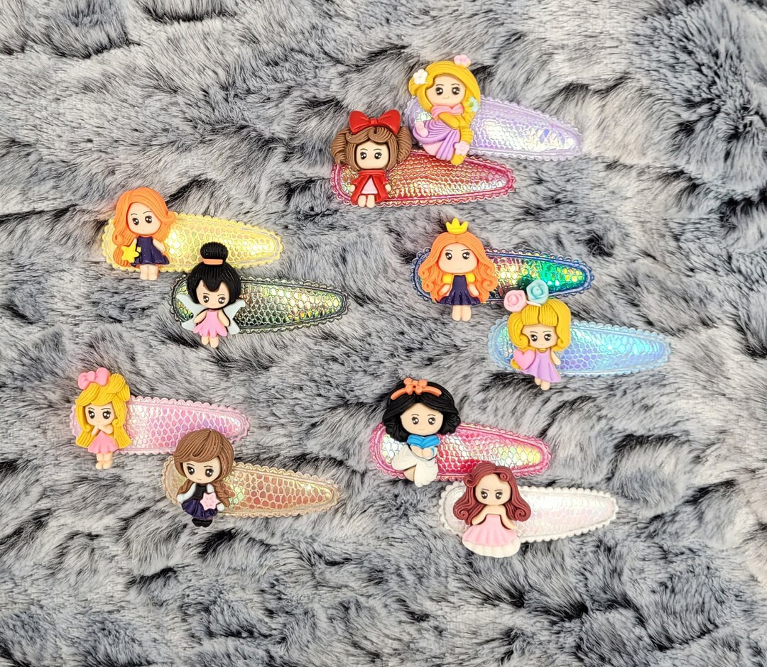 Princess Hair Clips, Disney Princess Hairclip, Pretty Princess Hair ...