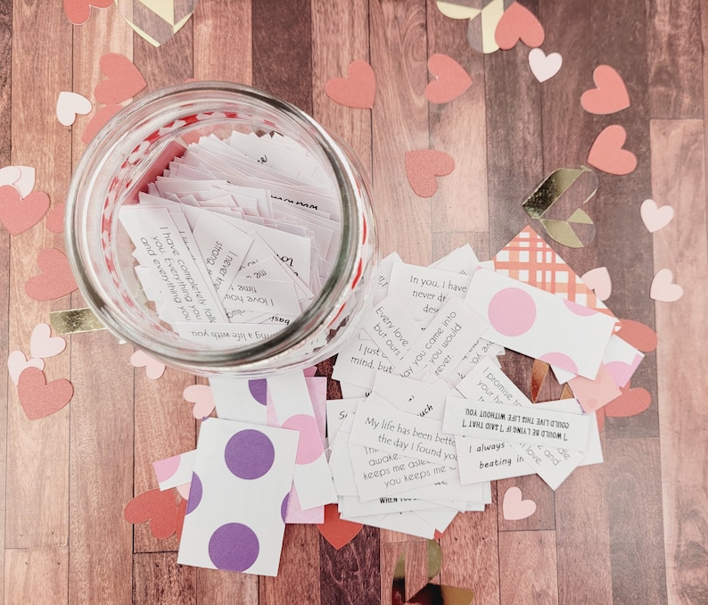 365 Love Note 365 Notes Jar Love Quotes in a Jar - Etsy
