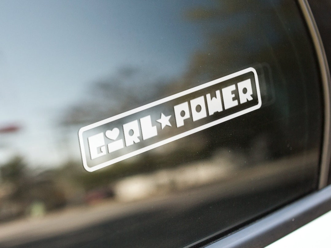 Girl POWER Powerpuff Girls Inspired Vinyl Decal, Feminist GRL PWR ...