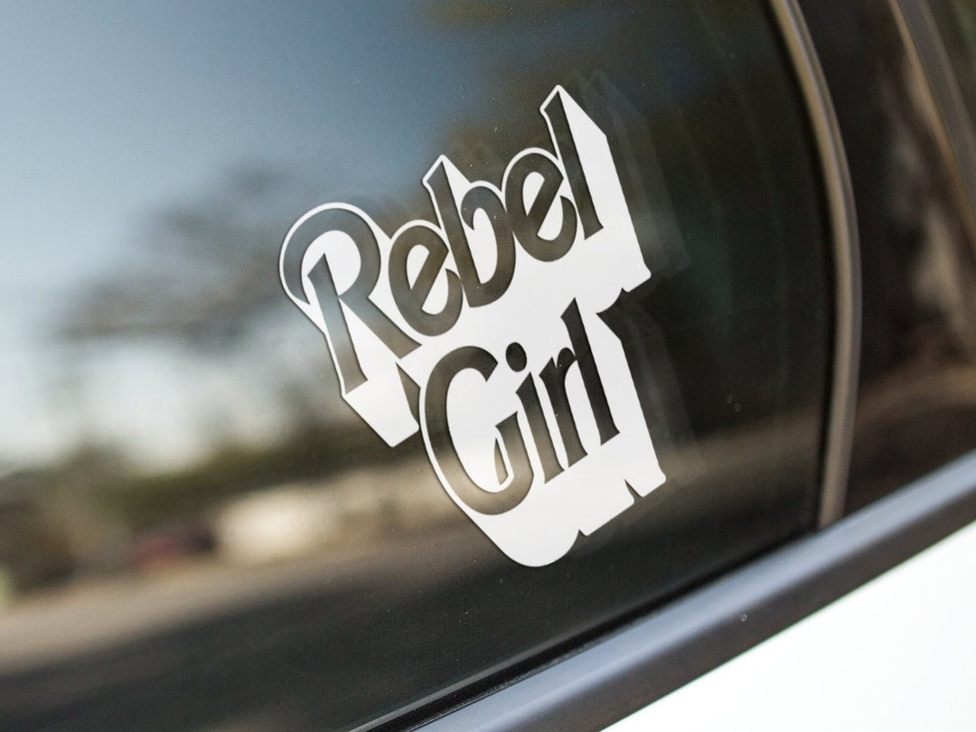 REBEL GIRL Vinyl Decal, Car, Laptop, Bikini Kill, Riot Grrrl 90s Punk ...