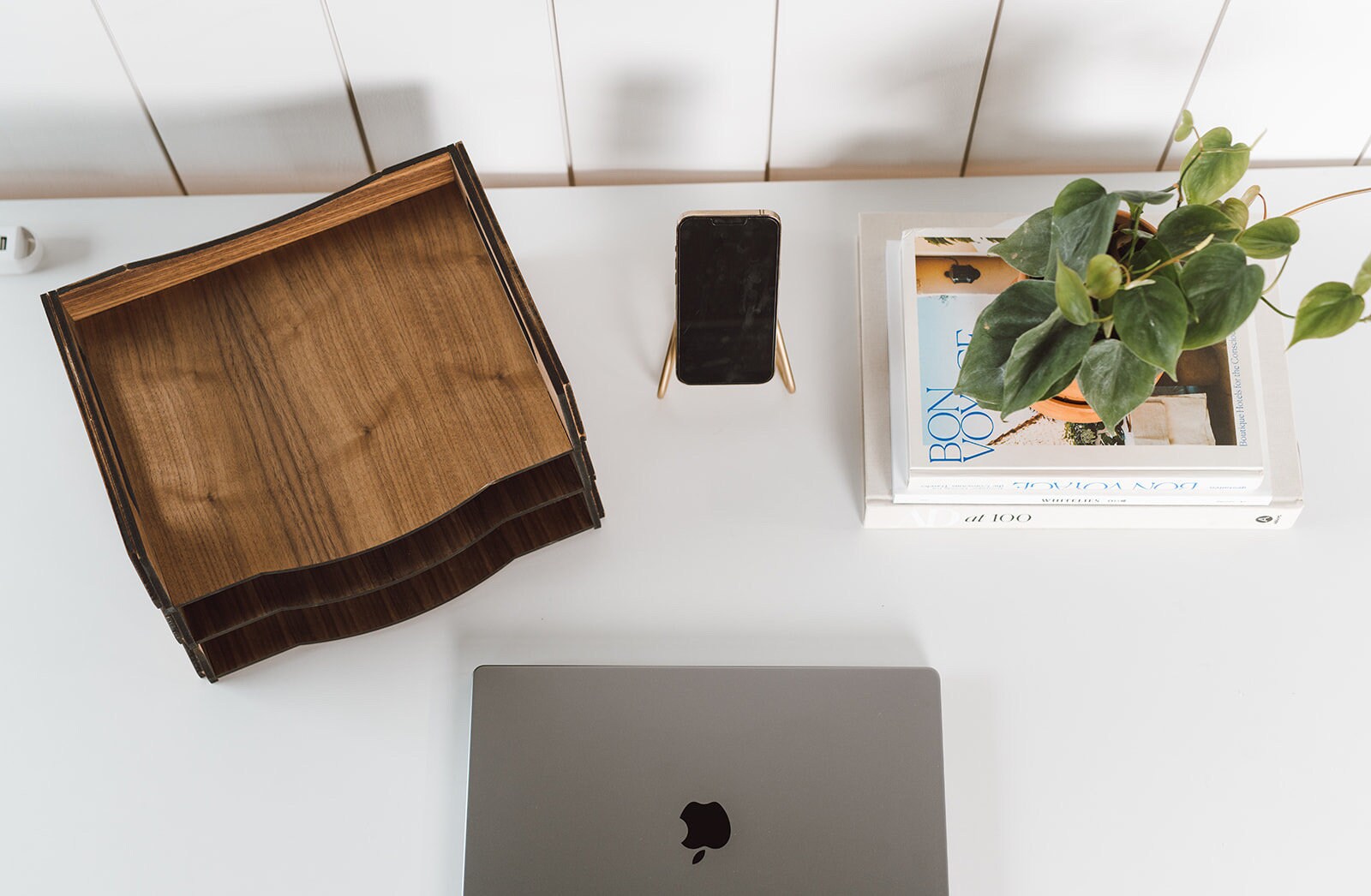 Walnut Paper Tray - Etsy