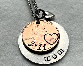 Penny necklace | Etsy