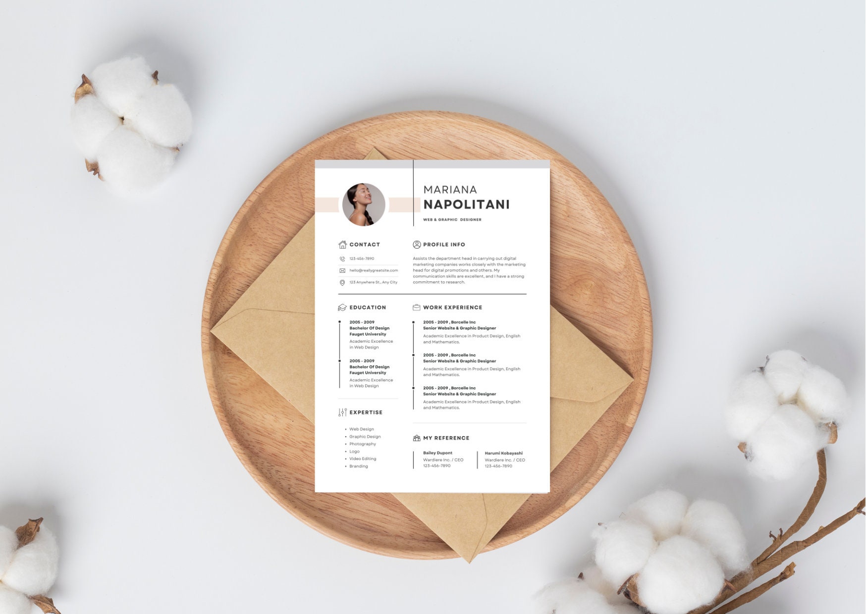 Resume Template | Digital Product | Digital Download | Modern CV ...
