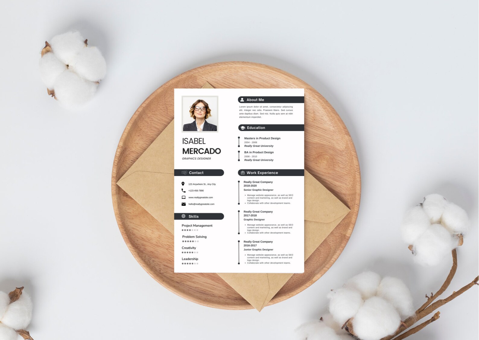 Resume Template | Digital Product | Digital Download | Modern CV ...