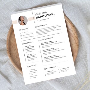 Resume Template | Digital Product | Digital Download | Modern CV ...