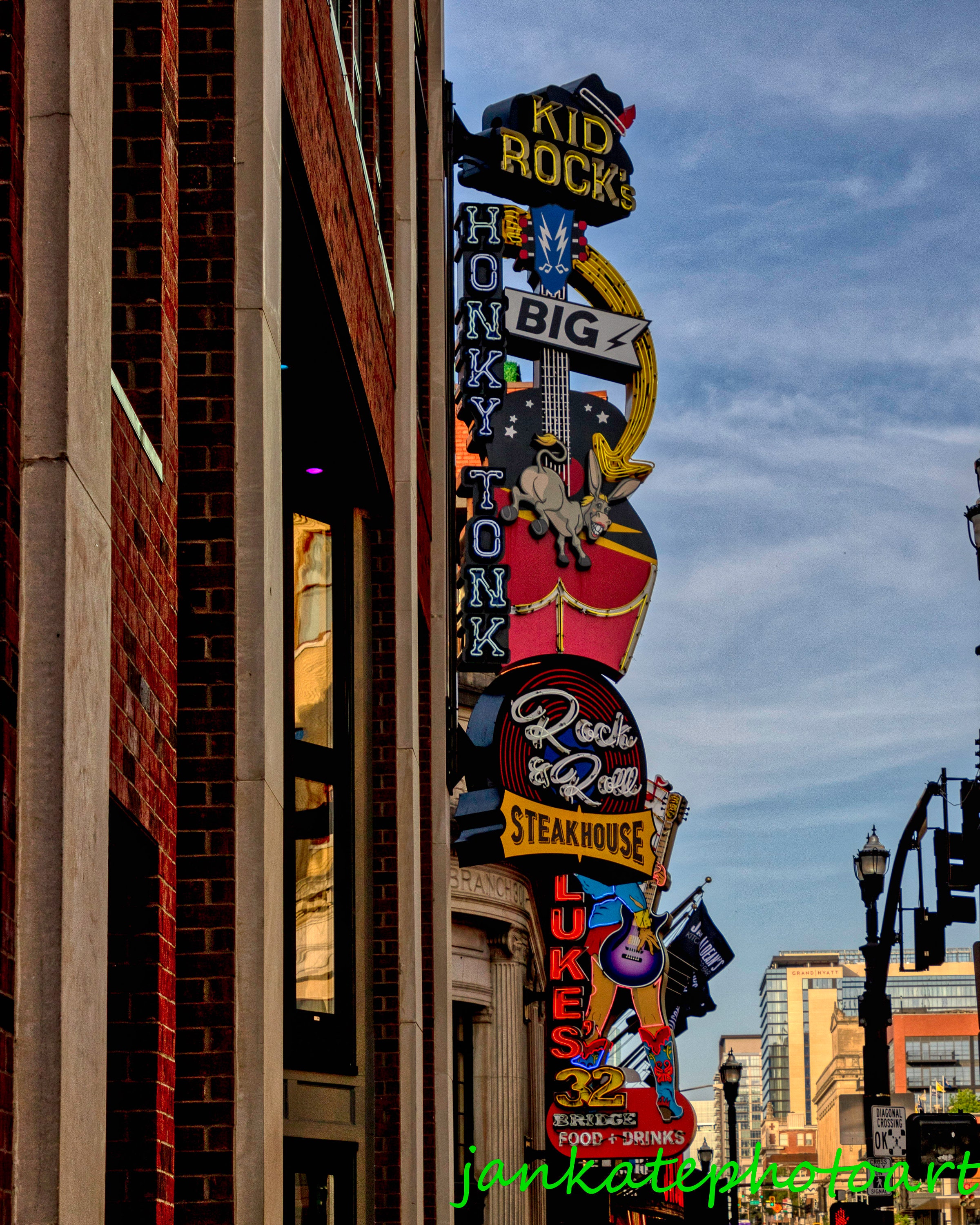 Kid Rock Sign, Honky Tonk, Nashville Photography, Neon Lights, Country ...