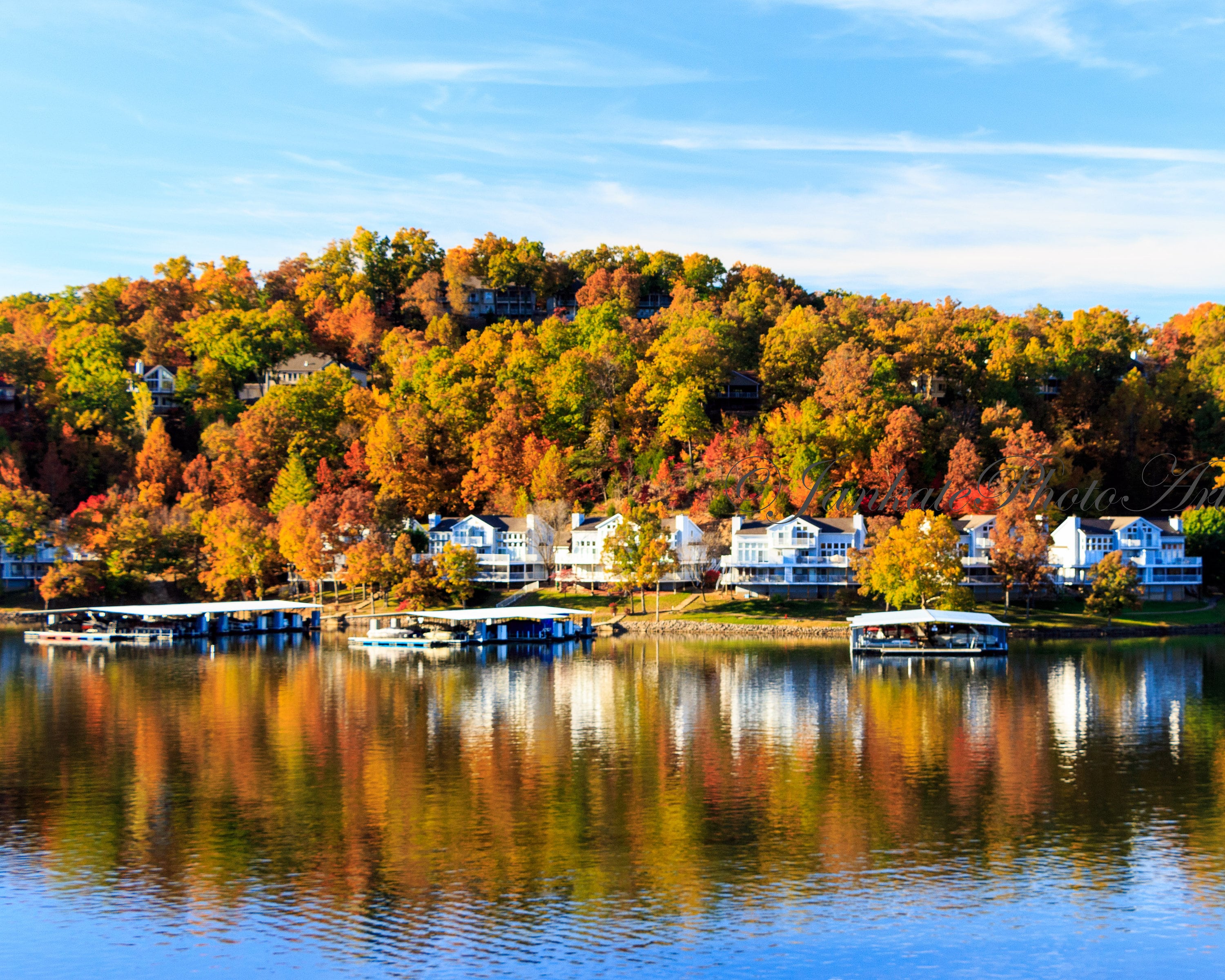 Wonderful Fall Day at Lake of the Ozarks, Thin Metal Print, Lake Decor ...