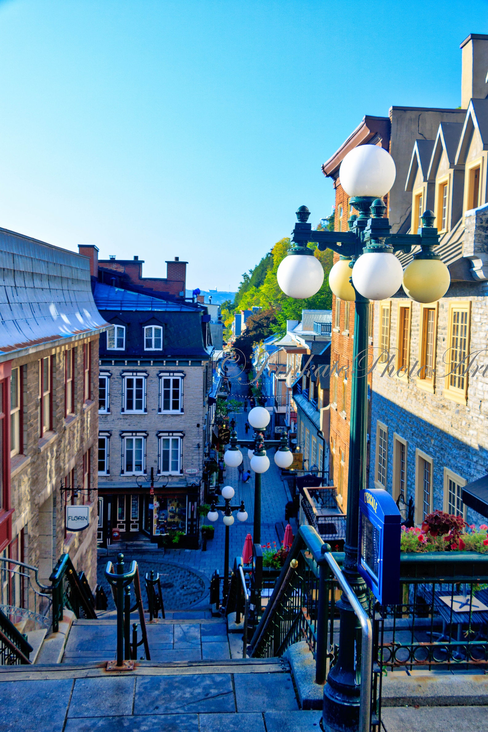 Vertical, Old Quebec City, Canada, Quaint Vintage Town,metal, Canvas ...