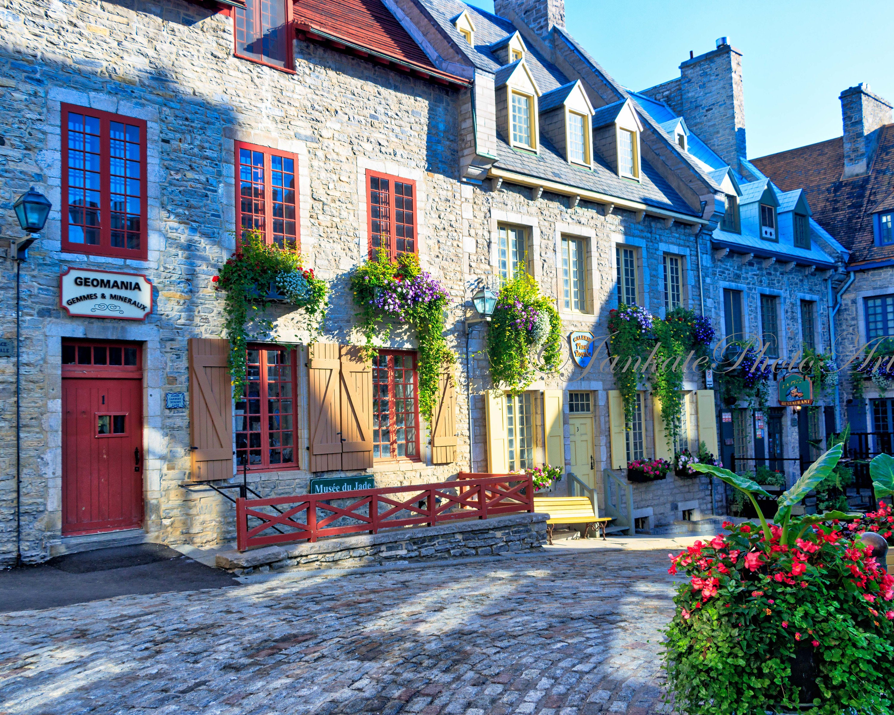 Old Vieux Quebec City, Montreal, Quaint Town, Metal, Canvas, Art Print ...