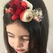 Valentines Day Headband, Heart Headband, Red Flower Crown - Etsy