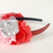 Heart Headband Valentine Headband Heart Flower Crown - Etsy