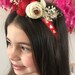 Valentines Day Headband, Heart Headband, Red Flower Crown - Etsy