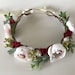 Boho Wedding Flower Crown Floral Halo Bridal Flower Hair - Etsy
