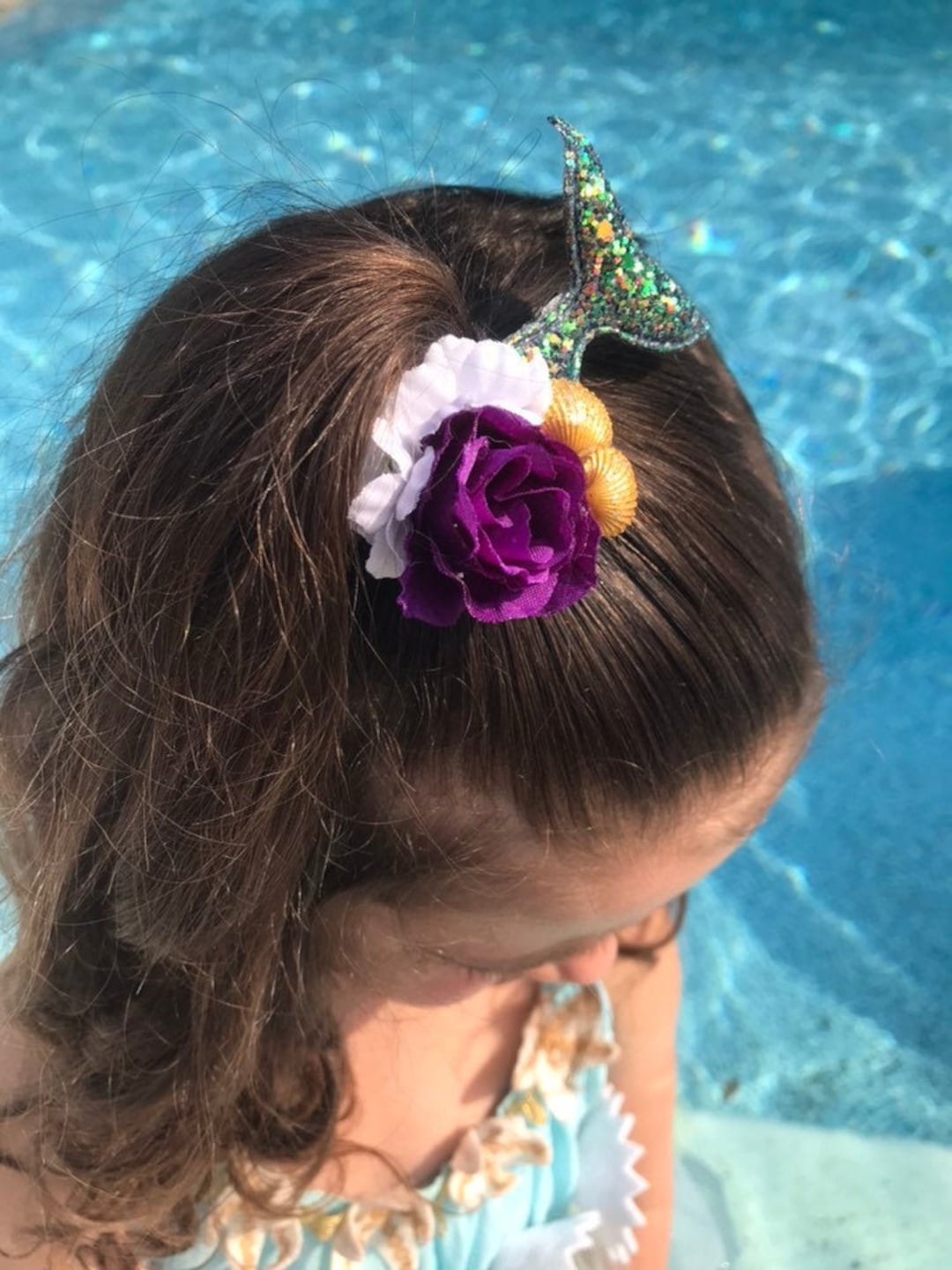 Glitter Mermaid Hair Clip, Mermaid Headband - Etsy