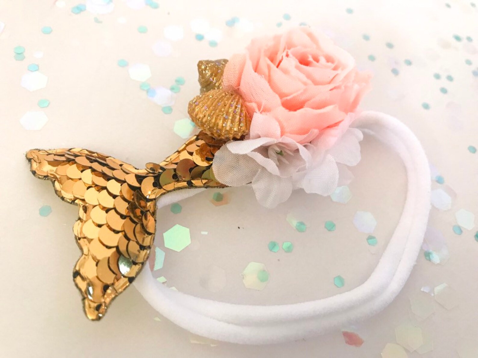 Gold Mermaid Hair Clip Mermaid Headband - Etsy