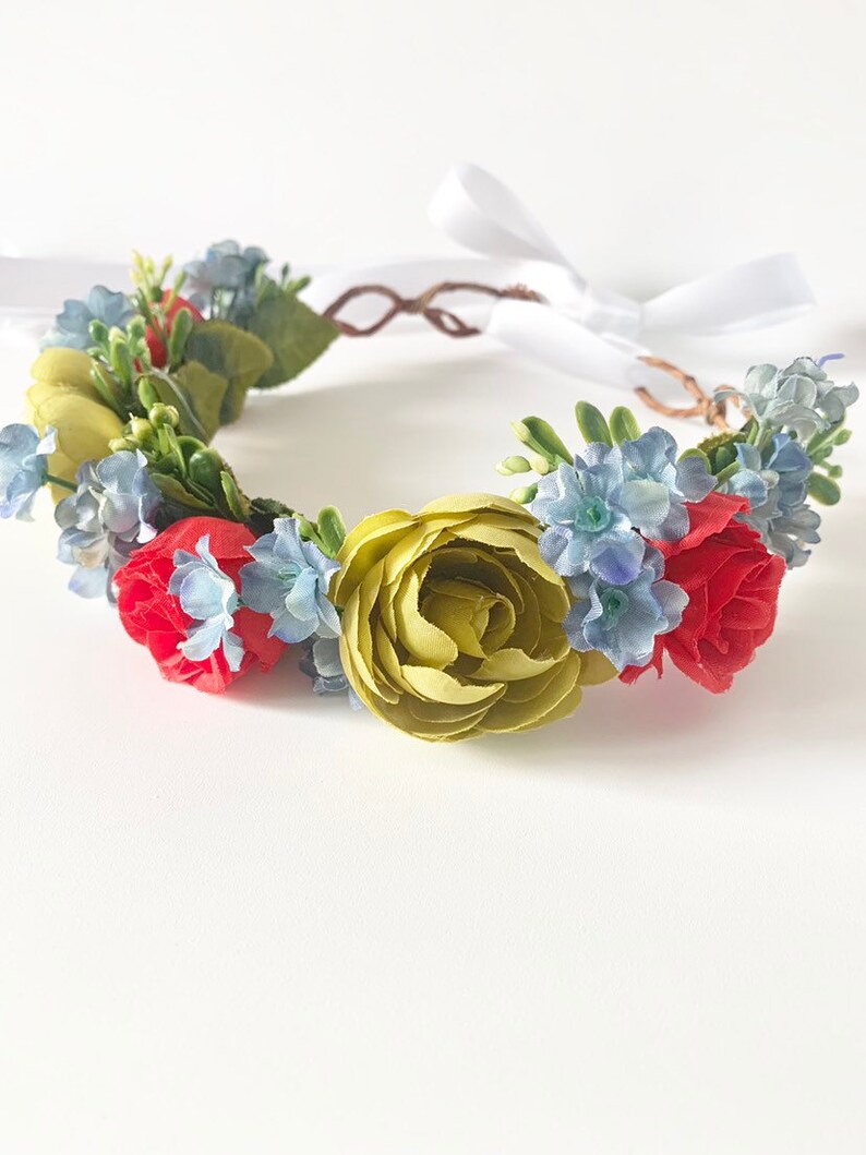 Child Flower Crown Baby Flower Crown Wedding Floral Crown - Etsy