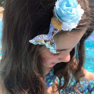 Silver Mermaid Hair Clip, Mermaid Headband - Etsy