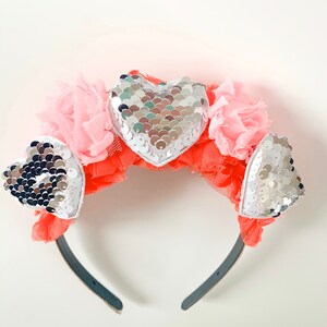 Heart Headband Valentine Headband Heart Flower Crown - Etsy