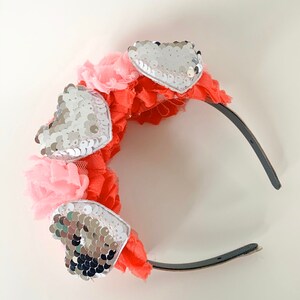 Heart Headband Valentine Headband Heart Flower Crown - Etsy