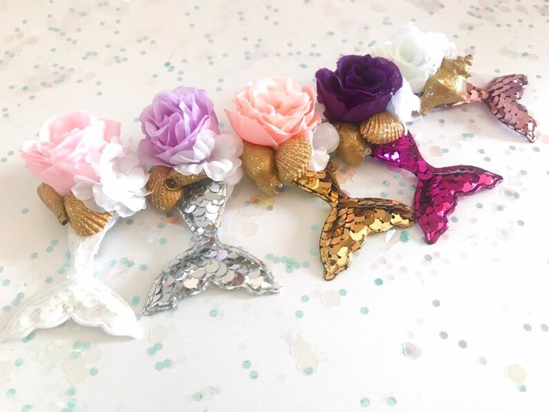 Gold Mermaid Hair clip Mermaid Headband | Etsy