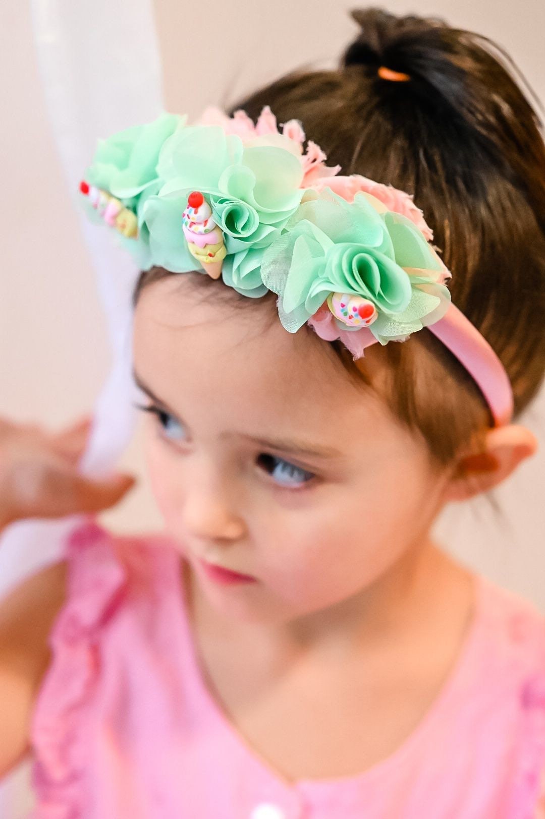 Ice Cream Headband Set, Ice Cream Birthday, Ice Cream Birthday Outfit ...